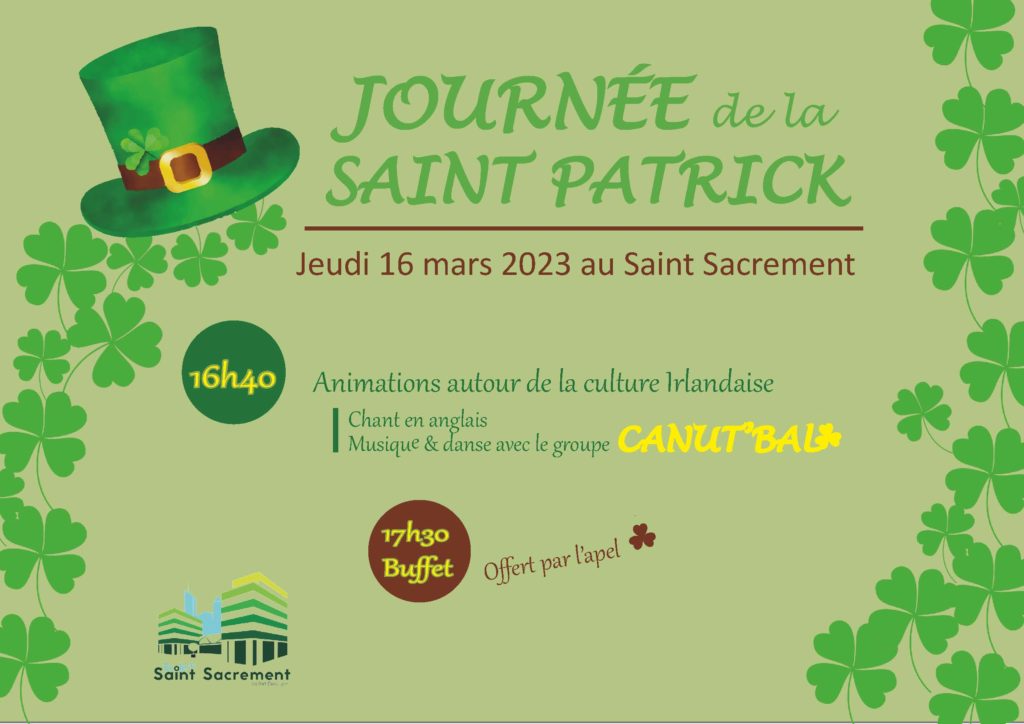 Journée Saint-Patrick - École du Saint Sacrement